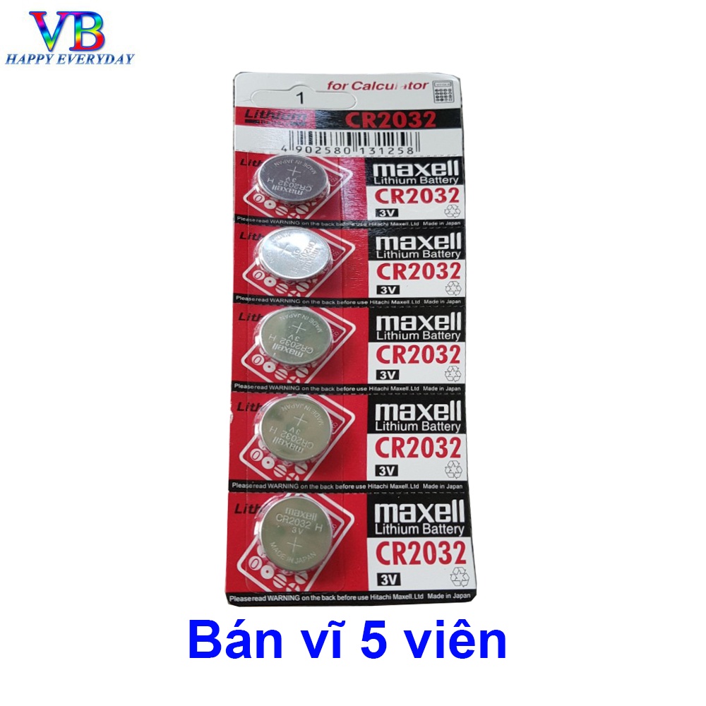 Pin CMOS Maxell CR2032 - 2032 Lithium 3v - Hàng Chính Hãng | Shopee ...