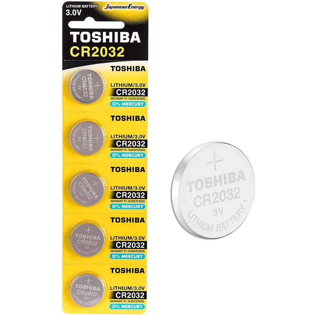 Pin Nút CR2032 Lithium 3V, Hiệu Toshiba CR 2032 P-5 | Shopee Việt Nam