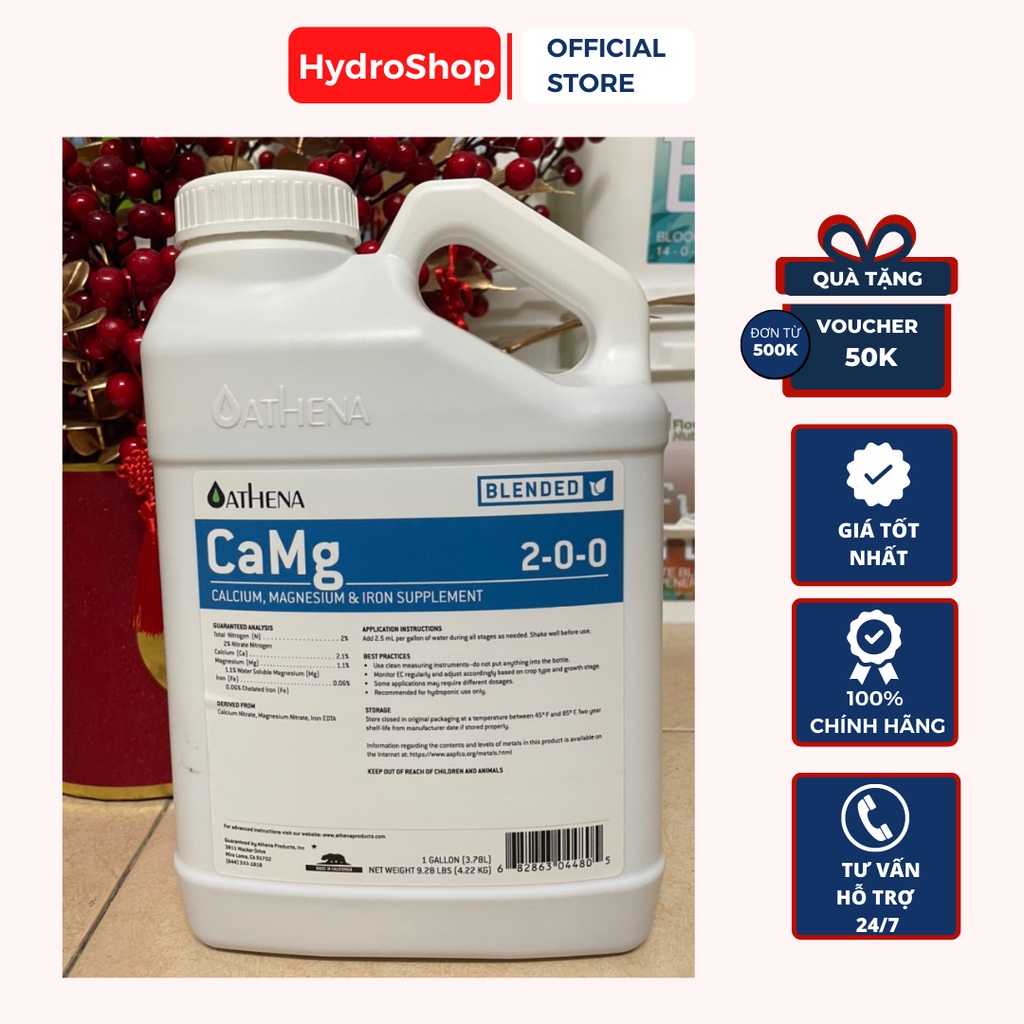 Phân bón hữu cơ CAL MAG ATHENA nhập khẩu Mỹ chai 100ml, 300ml, 500ml ...