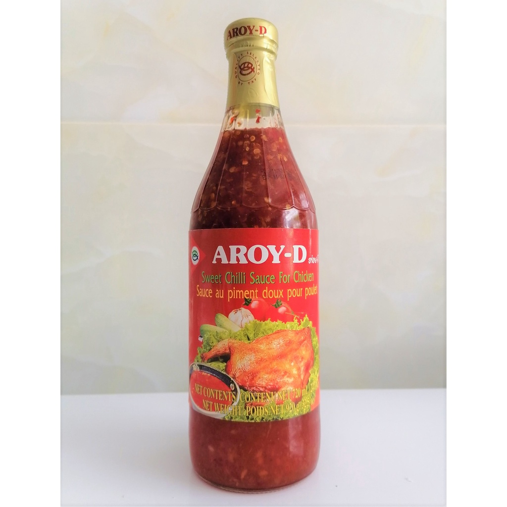 [CHAI LỚN 920g] XỐT ỚT CHUA NGỌT CHẤM GÀ [Thailand] AROY-D Sweet Chilli Sauce for chicken (halal ...