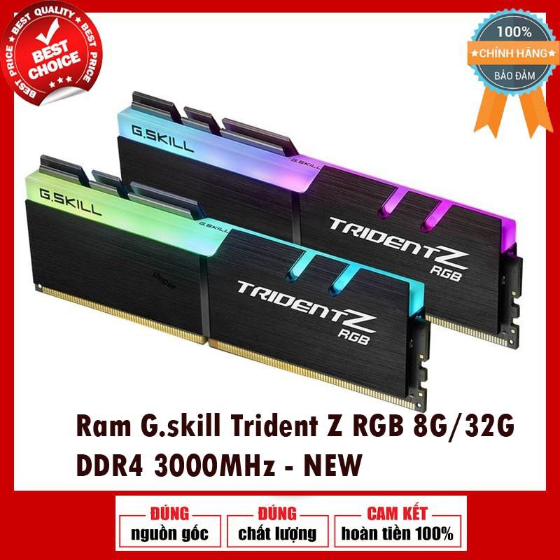 Ram Gskill 8GB DDR4 Bus 3000MHz Tản nhiệt LED RGB Tridentz RGB | Shopee ...