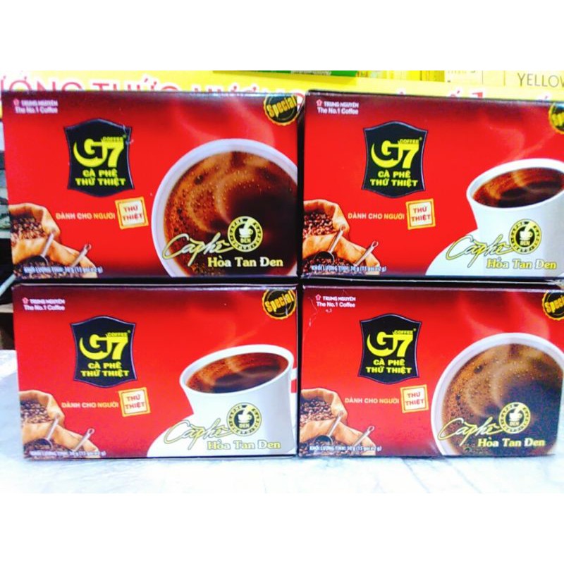 Cafe g7 đen không đường hòa tan (15 gói) | Shopee Việt Nam