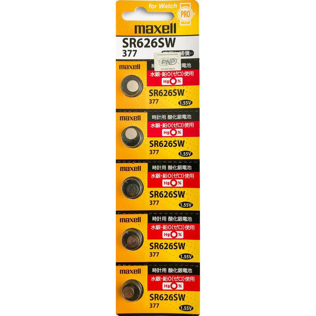 Pin đồng hồ Maxell 377 SR626SW dành cho đồng hồ dùng pin 377 / SR626SW ...