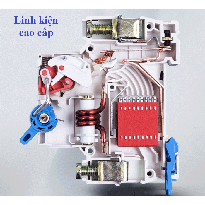 Aptomat 2P 220V CHINT 32A 40A 63A bảo vệ chống quá tải ngắn mạch HÀNG CHÍNH HÃNG át cài ray mcb ...