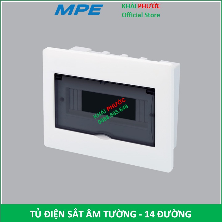 TỦ ĐIỆN SẮT ÂM TƯỜNG 14 ĐƯỜNG MCB MODULE CB APTOMAT ÁT TÔ MÁT TÉP TS-14 ...