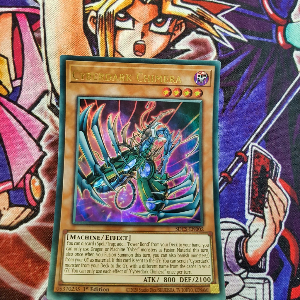 Thẻ bài Yugioh chính hãng | Cyberdark Chimera | SDCS Ultra Rare. | Shopee Việt Nam