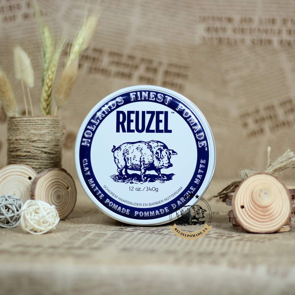 [CHÍNH HÃNG] Sáp vuốt tóc Reuzel Pomade - CLAY MATTE POMADE 340g /12oz ...