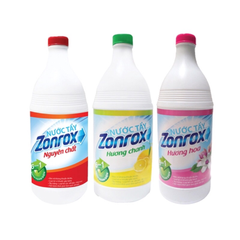 Nước Tẩy Trắng Quần Áo Zonrox 1L | Shopee Việt Nam