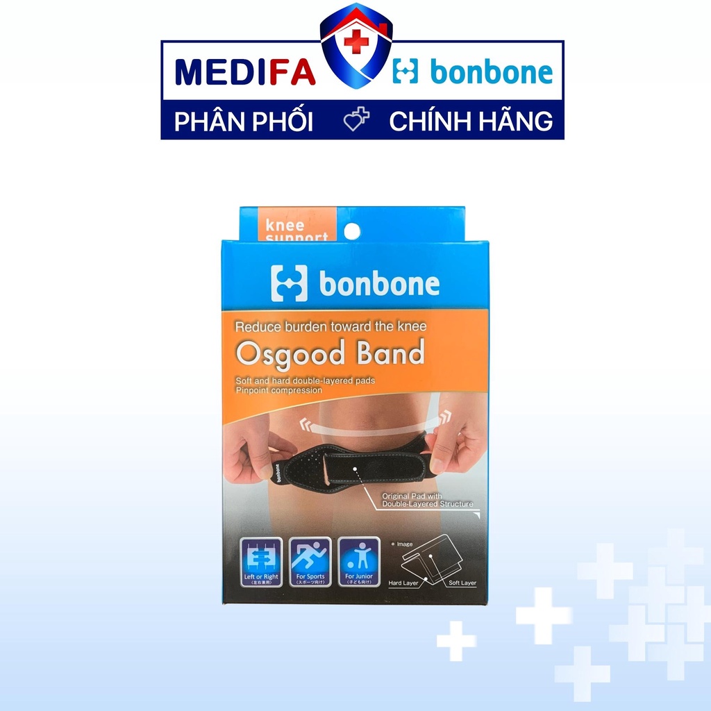 Đai cố định khớp dưới gối Bonbone Osgood Band trợ lực cho vùng chân ...