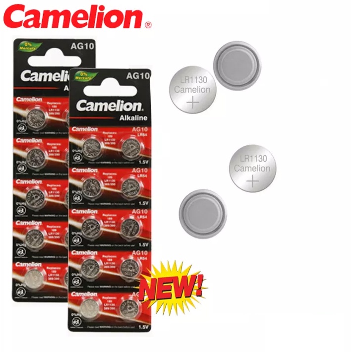 Vỉ 10 Viên Pin AG10 / LR54 /LR1130 /389/SR54W dùng cho máy trợ thính ...