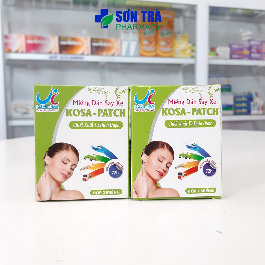 MIẾNG DÁN CHỐNG SAY XE Kosa Patch chiết xuất thảo dược hiệu quả liên ...