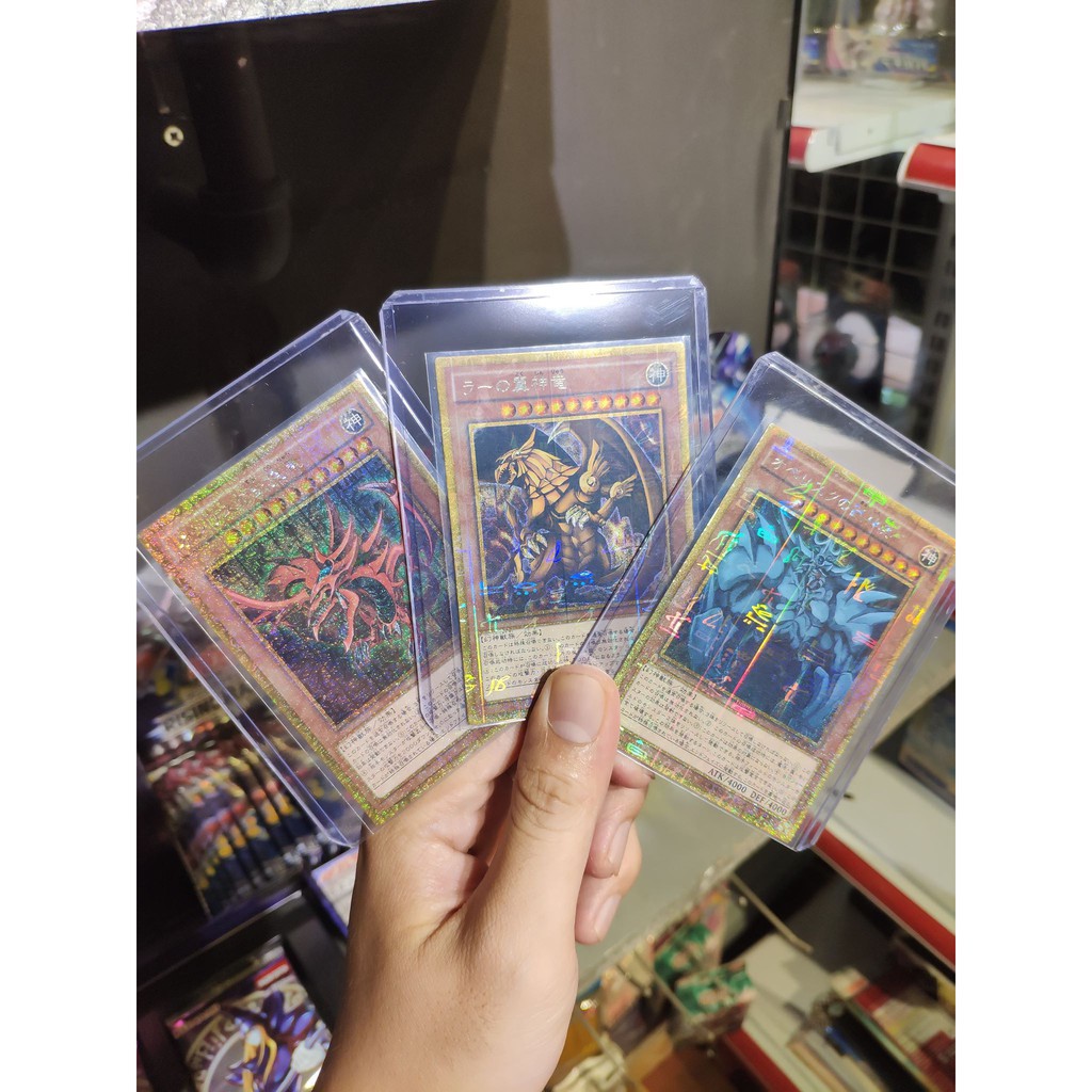 Millennium Gold Rare Lá bài Yugioh Combo 3 Vị Thần Ai Cập chữ Ai Cập Cổ ...