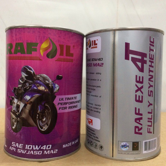Nhớt tổng hợp Rafoil 10W40, 20W40 Full Synthetic dành cho xe tay ga, xe ...