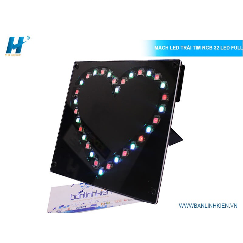 Mạch Led Trái Tim RGB 32 Led Full | Shopee Việt Nam