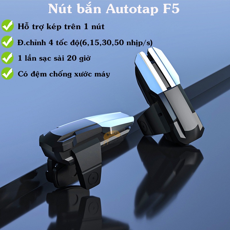 Nút bắn Autotap F5 - Nút bắn kép chuyển đổi bắn thường và autotap dễ ...