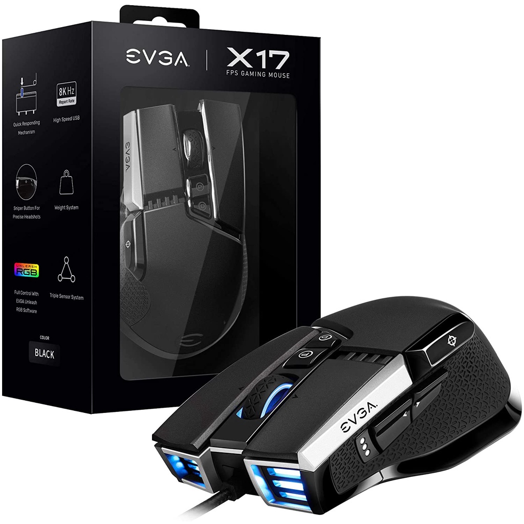 Mouse EVGA X17 FPS Gaming Mouse – Chuột chuyên chơi game cao cấp ...