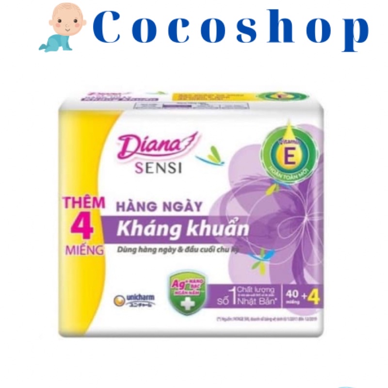 Băng Vệ Sinh Diana hằng ngày kháng khuẩn 40 Miếng | Shopee Việt Nam