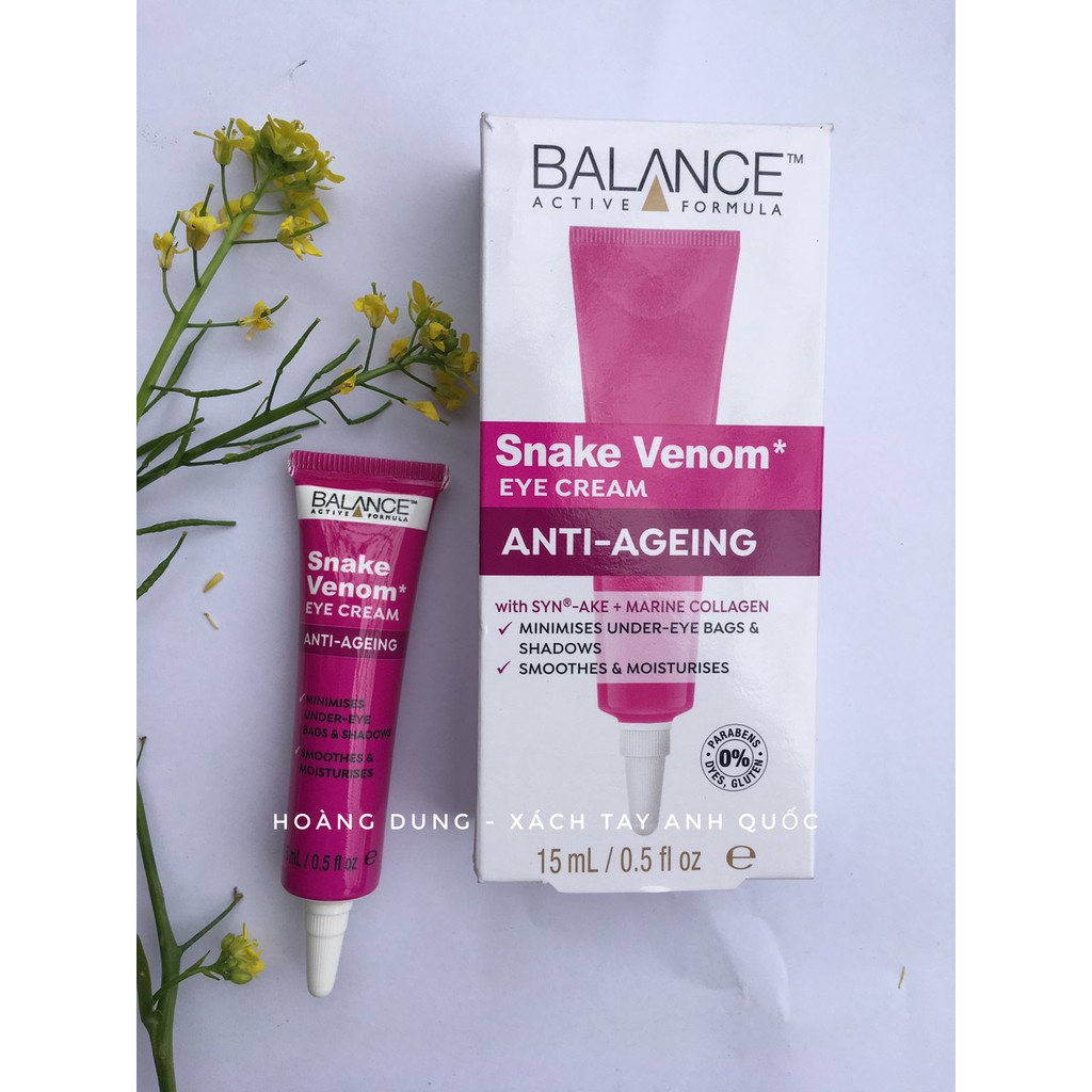 [Đủ Bill Anh ] Kem mắt Balance Active Formula Snake Venom | Shopee Việt Nam