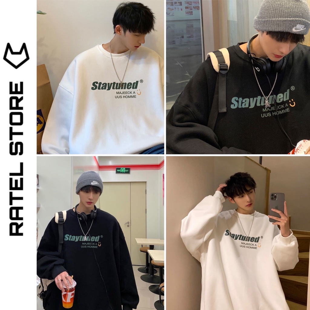 Áo Sweater Local Brand Nỉ Bông Nam Nữ STAYTUNED (MAJEECK A US HOMME ...