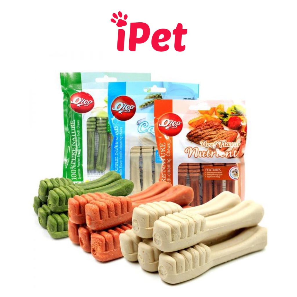 Bánh Thưởng Dành Cho Chó Orgo, Xương Gặm Bàn Chải Giúp Chó Sạch Răng - iPet Shop | Shopee Việt Nam