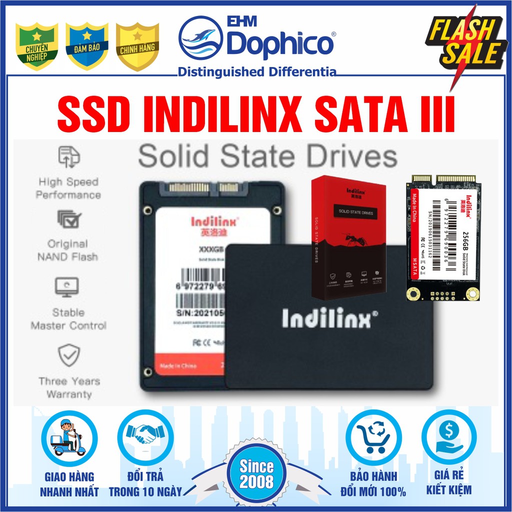 Ổ cứng SSD Indilinx (Sata3.0) 256GB/240GB/120GB – CHÍNH HÃNG – Bảo hành ...