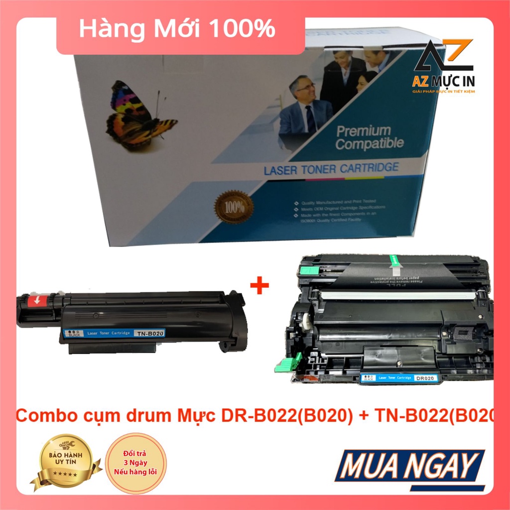 [Bộ Cụm Drum DR-B022 + Mực B022] Mực máy in Brother HL-B2000D, HL-B2080DW, DCP-B7535DW, MFC ...