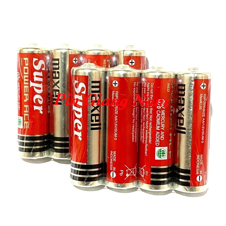 Pin AA Maxell Super Power ACE (R6P(AR)4P - Pin Tiểu) Hàng Chính Hãng ...