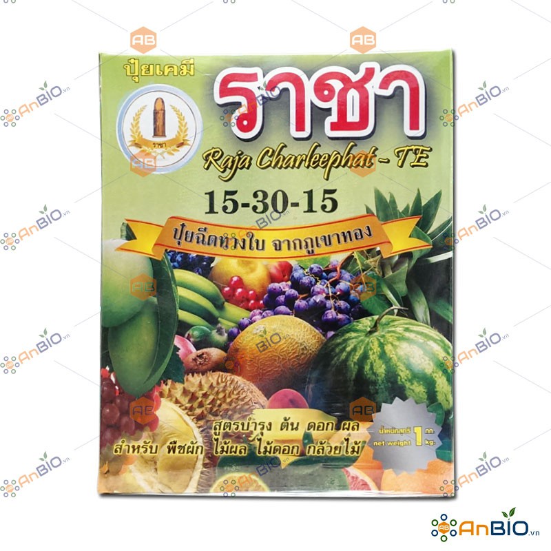 Phân bón NPK cao cấp RAJA 15-30-15 + TE Hộp 1Kg CHỐNG NGHẸN BÔNG, TẠO ...