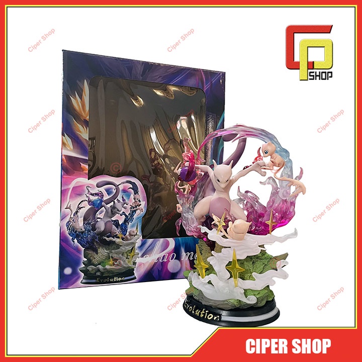 Mô hình Mewtwo và Mew Pokemon Led - Figure Mewtwo Pokemon - Mô hình ...