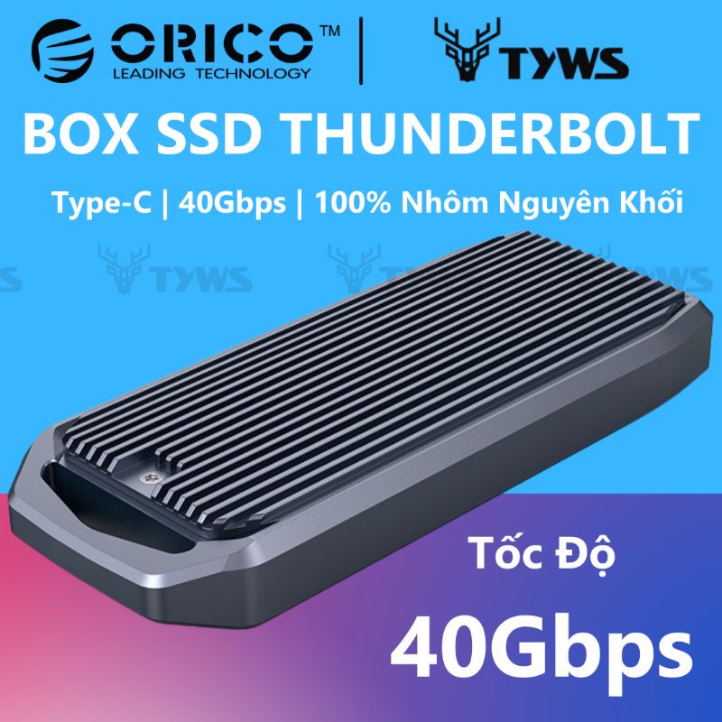 Box SSD M.2 NVME sang Thunderbolt 3 ORICO M2V01-C4 | Shopee Việt Nam