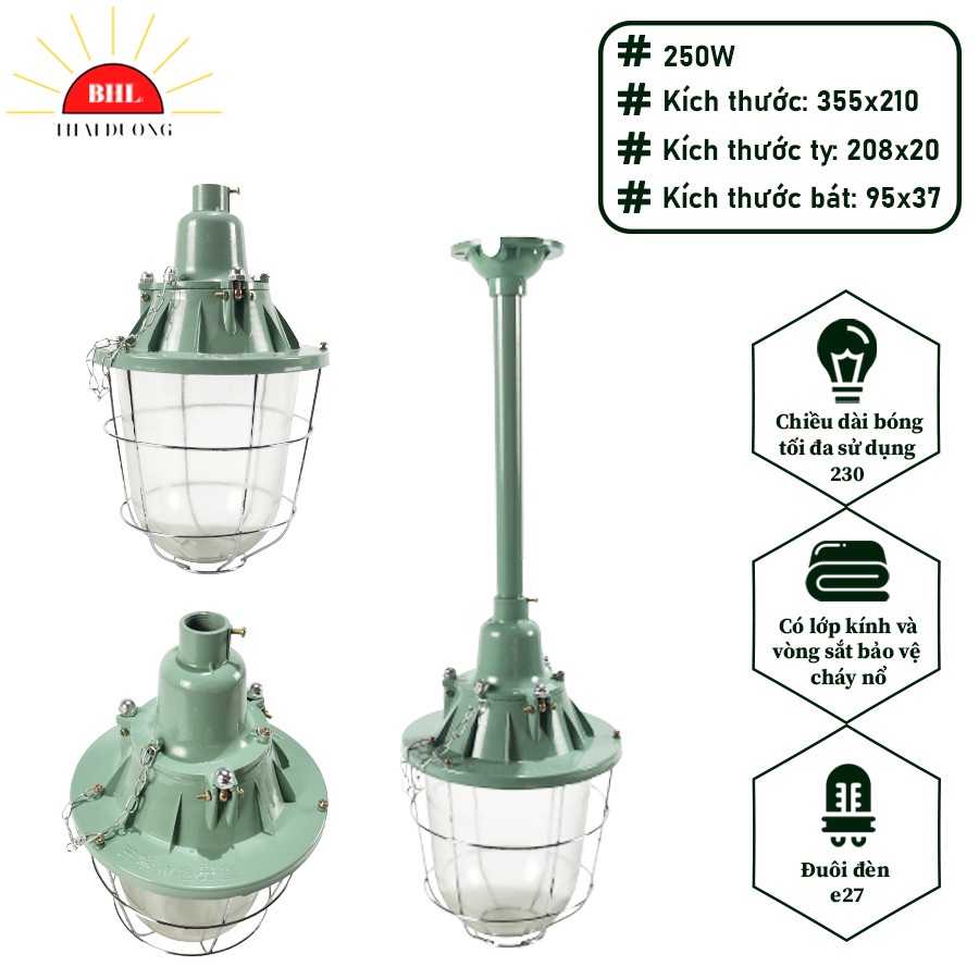 Vỏ Đèn Chống Cháy Nổ Tròn 100W - 200W - 250W - 400W | Shopee Việt Nam