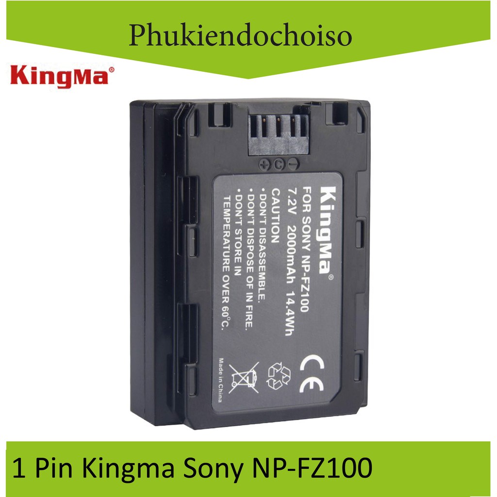 Pin Kingma cho Sony NP-FZ100 + Hộp đựng Pin, Thẻ nhớ | Shopee Việt Nam