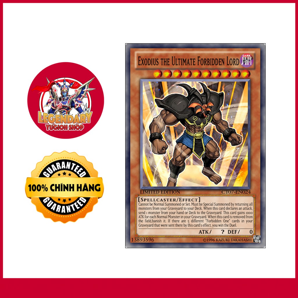 [Thẻ Bài Yugioh Chính Hãng] Exodius The Ultimate Forbidden Lord ...