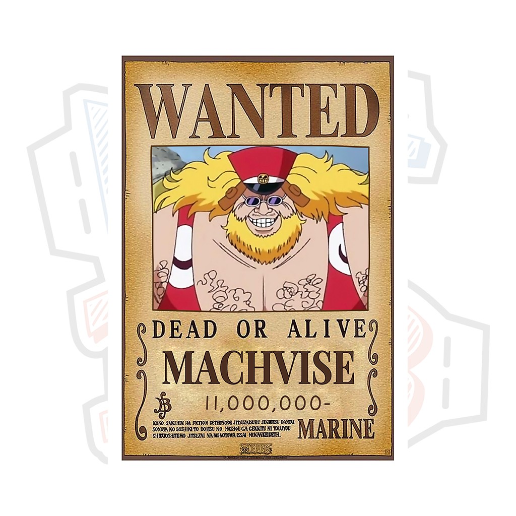 Poster truy nã Machvise - One Piece | Shopee Việt Nam