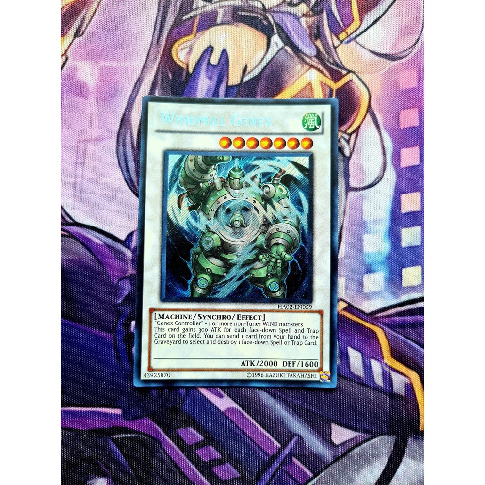 [ Đỗ Lạc Shop ] Thẻ Bài Mint90 Yugioh Monster Windmill Genex - HA02-EN059 - Secret Rare | Shopee ...