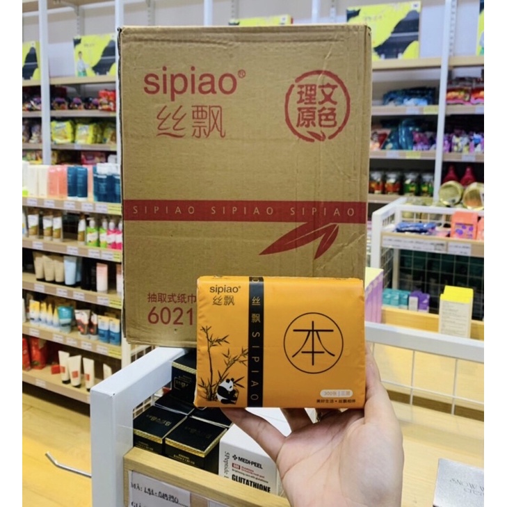 GIẤY GẤU TRÚC SIPIAO 300 TỜ (10 Bịch) | Shopee Việt Nam