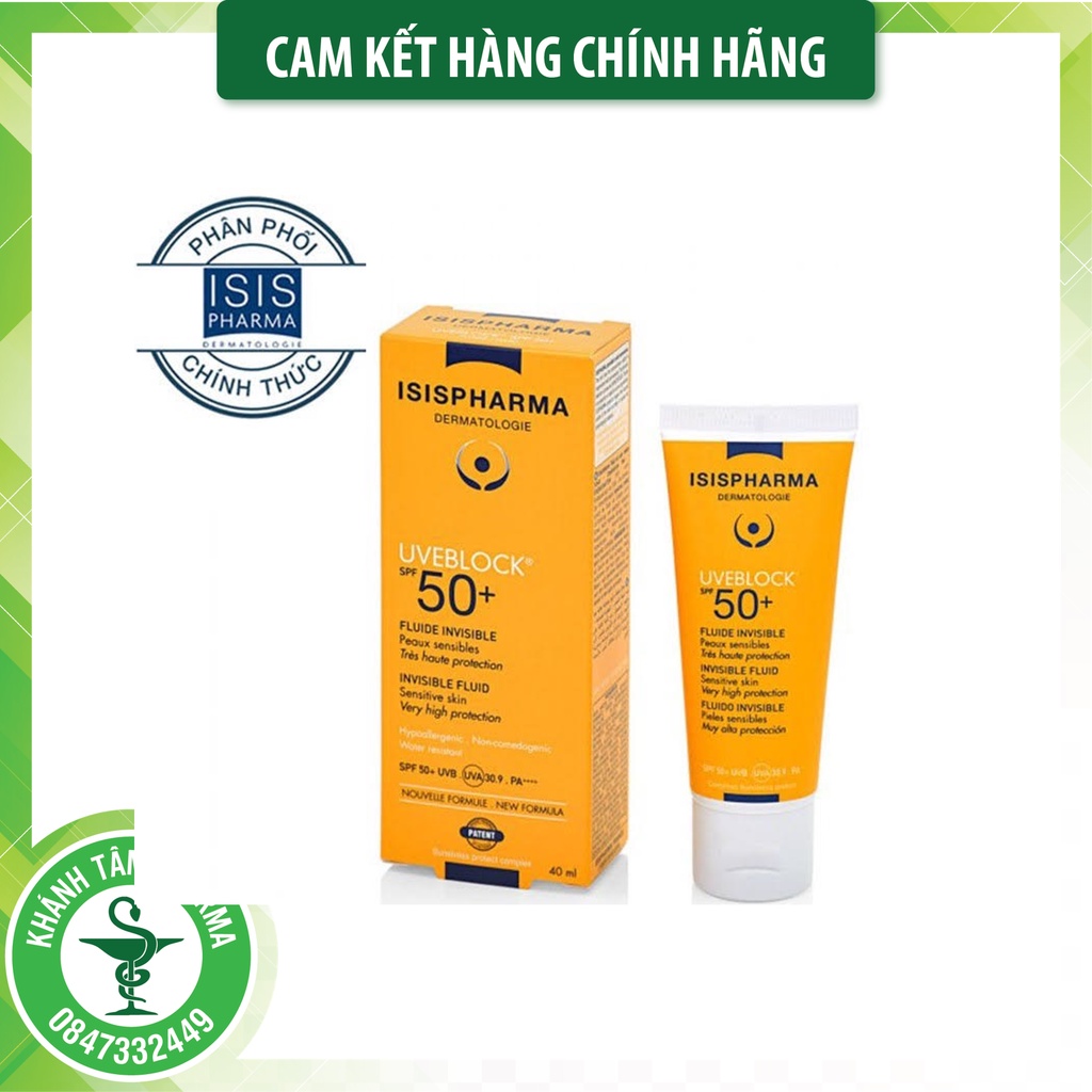Kem chống nắng ISIS Pharma Uveblock SPF 50 (Mẫu mới) ! ! | Shopee Việt Nam