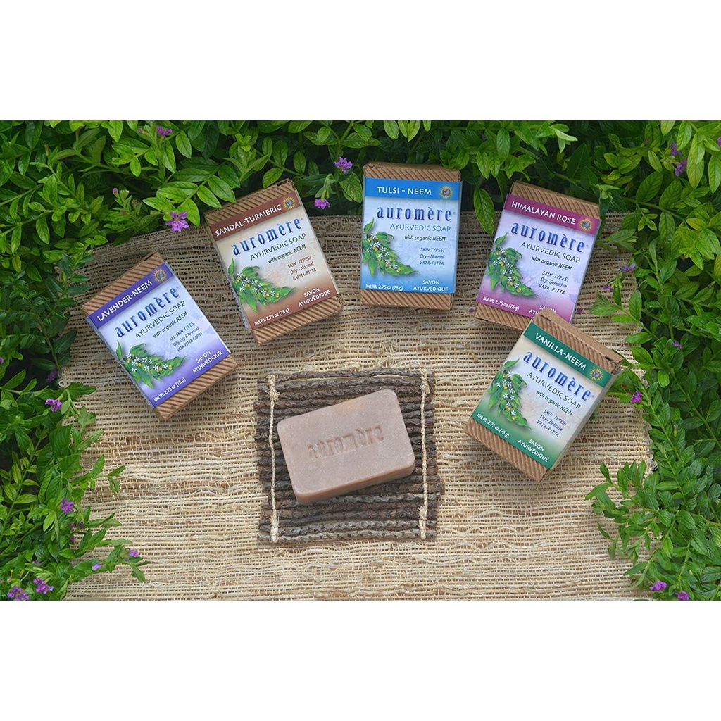 [Auromere] Ayurvedic Soap with organic NEEM - Xà phòng Ayurvedic với ...