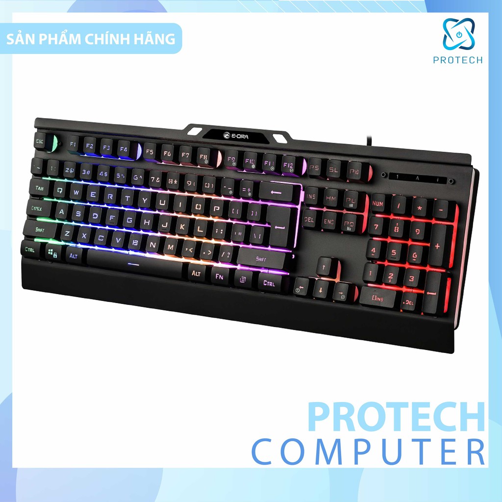 Bàn phím giả cơ E-Dra EK701 Led USB Black | Shopee Việt Nam