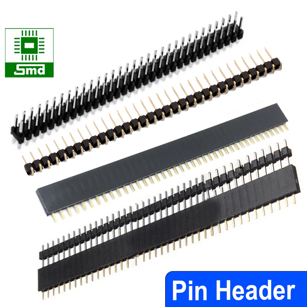 Hàng Rào Jump lược Đơn Đực đơn cái 2.54MM 1x40P Cong Ngang thằng đơn kép các loại 40P pinheader ...