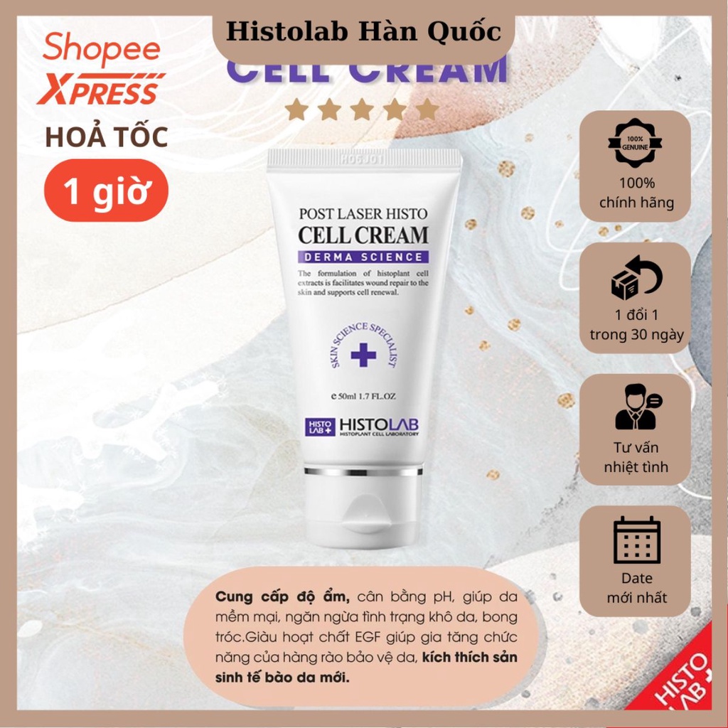Kem dưỡng tái tạo da Histolab Post Laser Histo Cell Cream Derma Science 50ml - Histolab Hàn Quốc ...