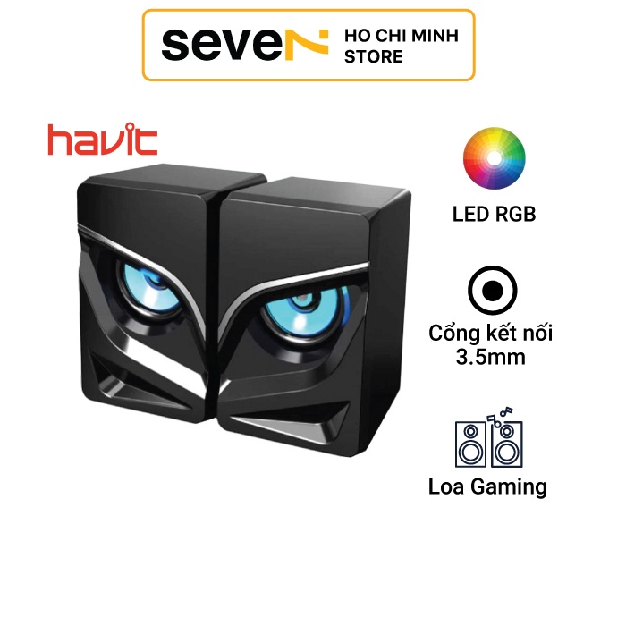 Loa Gaming RGB HAVIT SK708, Âm Thanh Stereo 2.0, 7 Chế Độ Màu RGB, Công ...