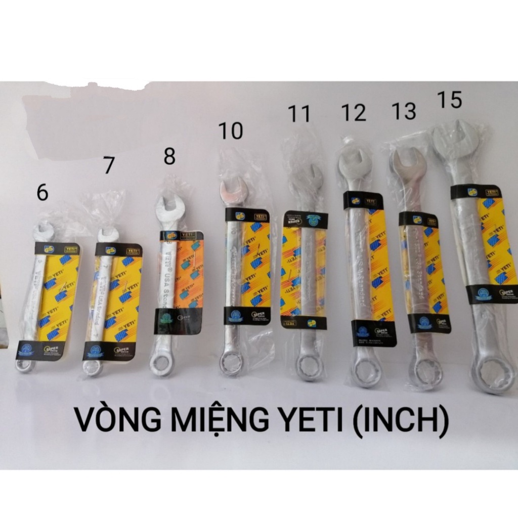 Cờ lê, Khóa vòng miệng, Khóa Yeti Hàng Chuẩn loại 1 đủ size (8, 9, 10 ...