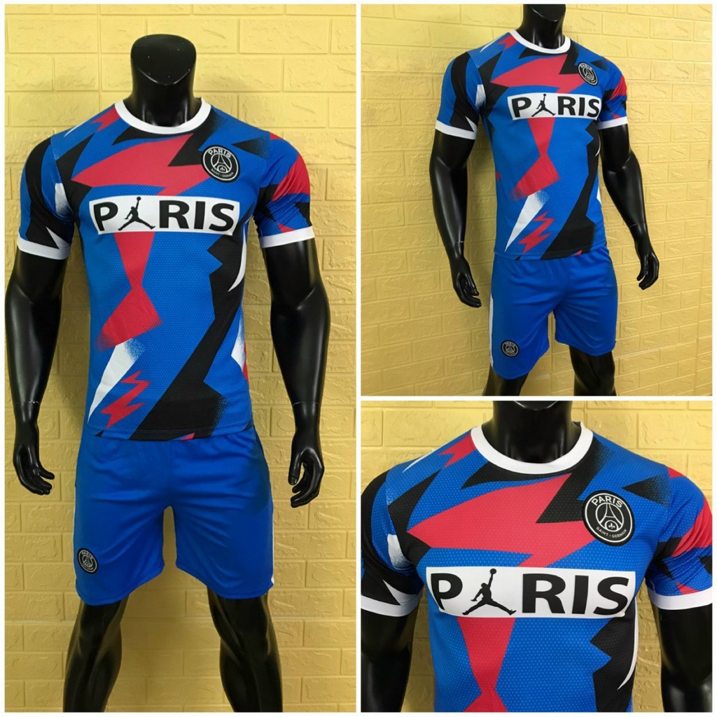 Bộ bóng đá PSG Paris Saint Germain fanmade màu xanh 2020 2021 | Shopee ...