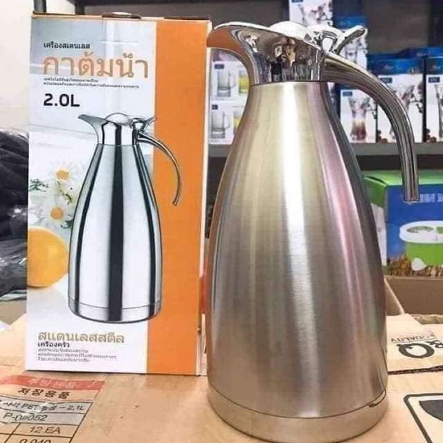 BÌNH GIỮ NHIỆT INOX 2 LÍT | Shopee Việt Nam
