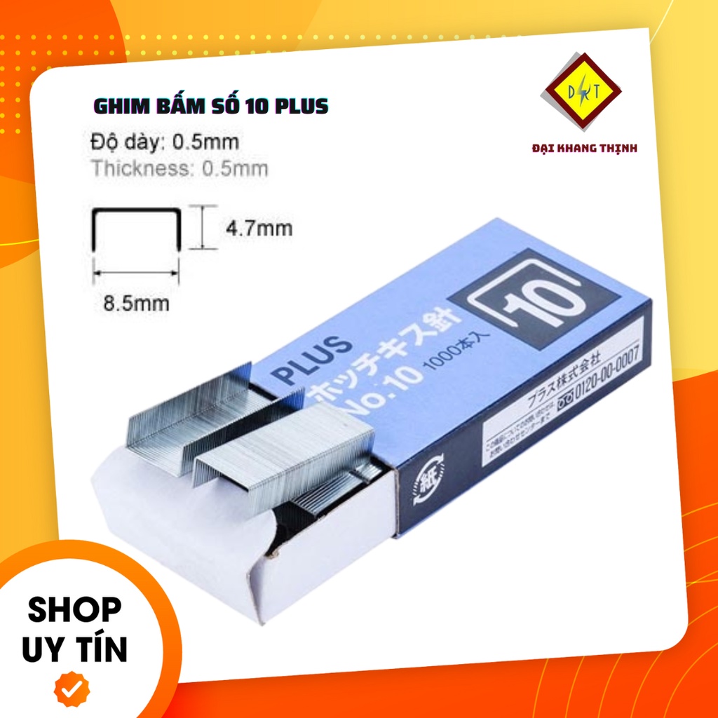 Kim bấm giấy số 10 PLUS ghim bấm giấy số 10 đinh gim tài liệu 1000cái ...