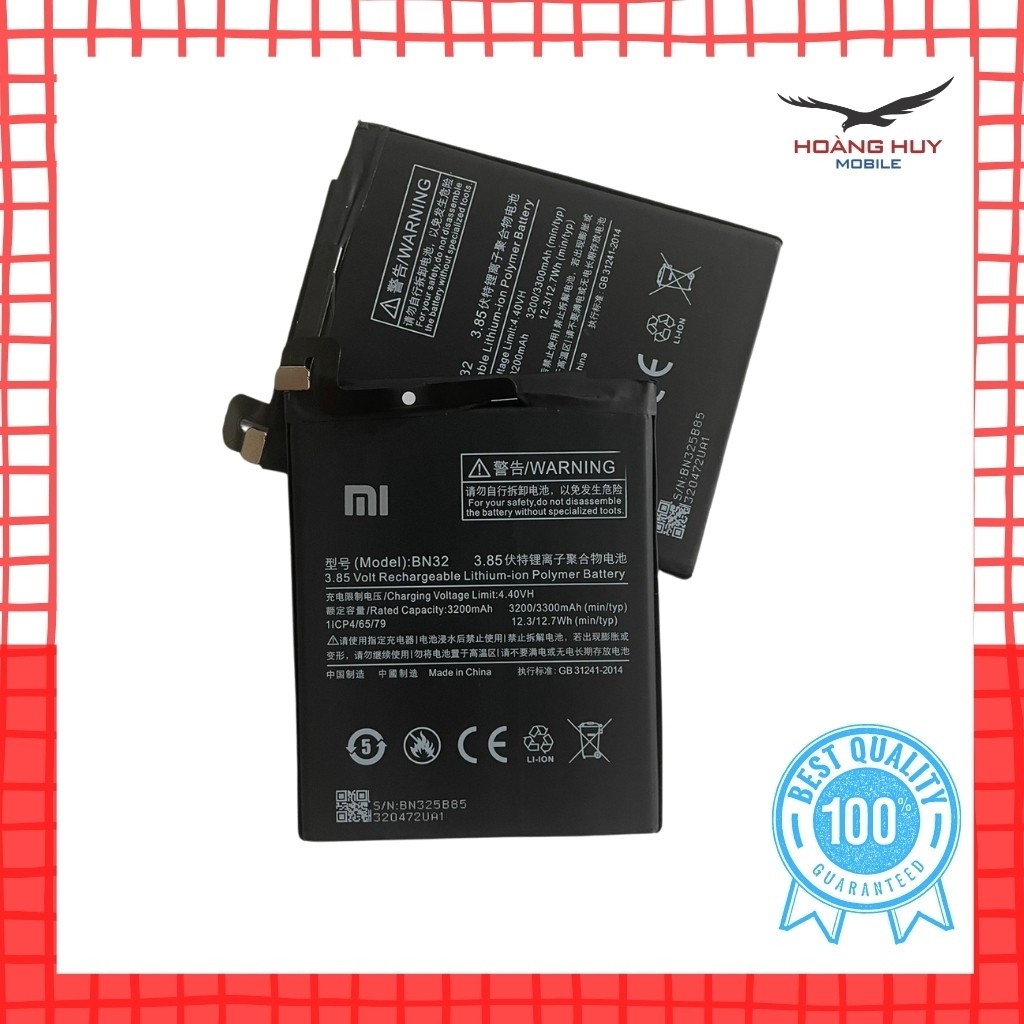 Pin Xiaomi Redmi BN32 Dung Lượng 3300mAh Hàng Zin Nhập Khẩu Bảo Hành 6 ...