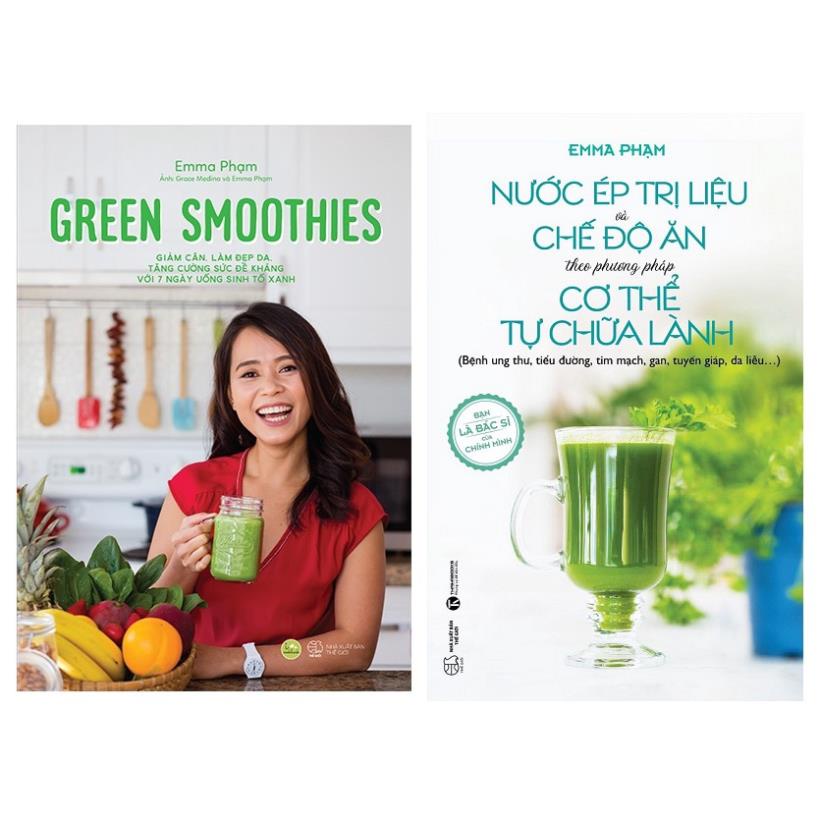 Sách - Combo 2 Cuốn: Green Smoothies + Nước Ép Trị Liệu Và Chế Độ Ăn ...