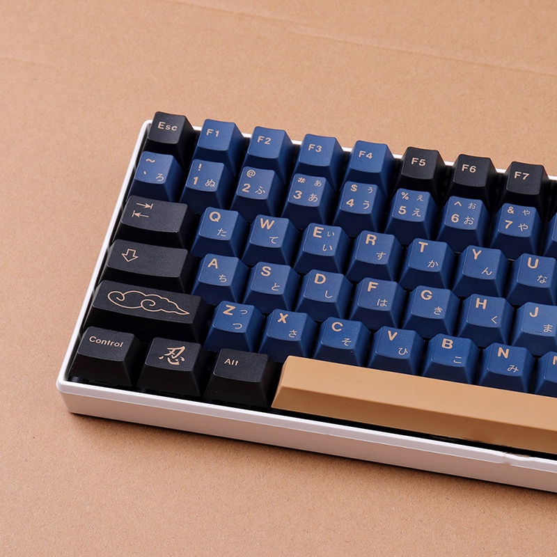 Gmk Blue SAMURAI PBT keycap anh đào hồ sơ 129 phím Ninja | Shopee Việt Nam