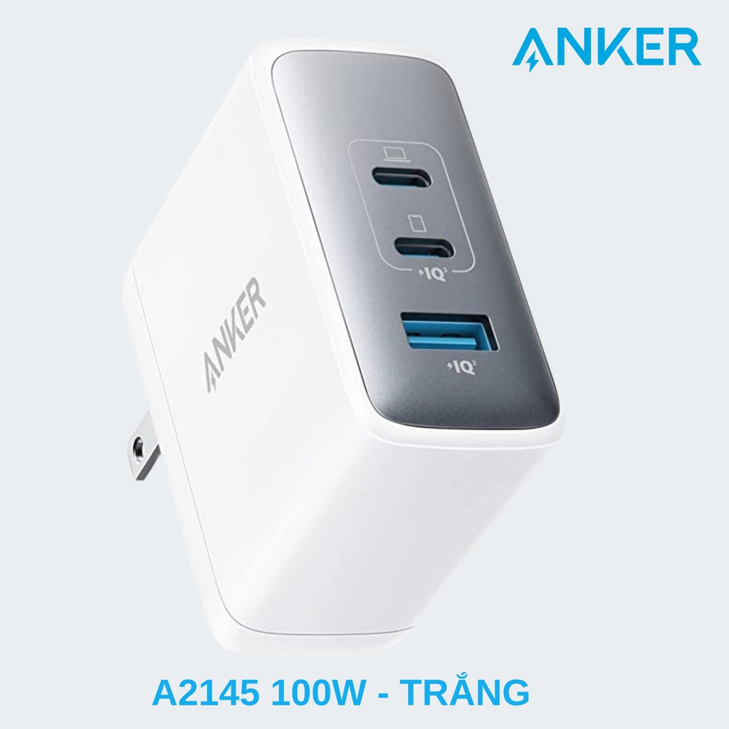 [GIAO HOẢ TỐC] Củ Sạc Nhanh Anker PowerPort III 65W 2 cổng GaN II A2666 ...